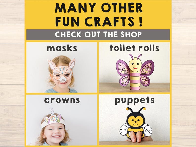 Giraffe Ears Paper Crown Party Coloring Printable Kids Craft Safari ...