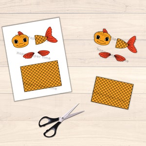 Goldfish Toilet Paper Roll Craft Fish Pets Animal Party Coloring ...