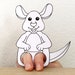 Kangaroo Paper Craft Printable Australian Animal Finger Puppet Kids ...