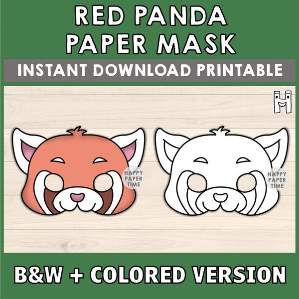 Panda Mask - Etsy