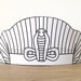 Pharaoh Paper Crown Ancient Egypt Template Party Coloring Printable ...