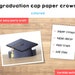 Graduation Cap Paper Crown Party Teacher Printable Kids Craft - Etsy