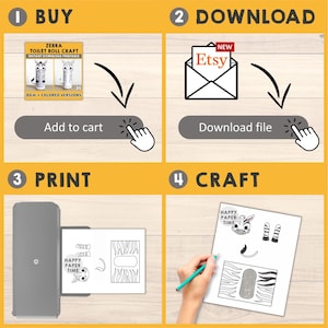 Zebra Toilet Paper Roll Craft African Animal Safari Party Coloring ...