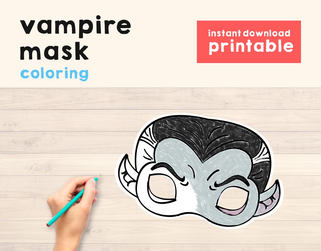 Vampire Mask Kids Vampire Costume Vampire Mask Diy Vampire Mask Kids ...