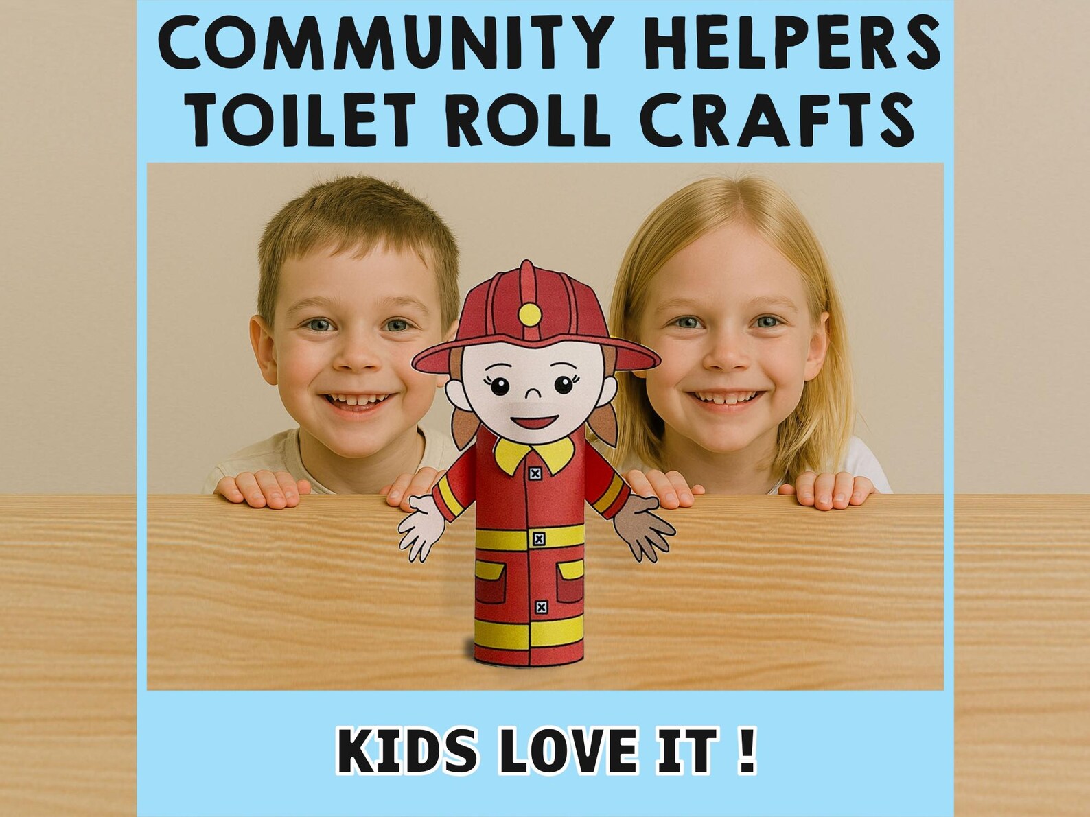 Community Helpers Toilet Paper Roll Craft Activity Career Day Party ...
