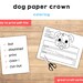 Dog Paper Crown Headband Pet Animal Coloring Printable Kids Craft Puppy ...