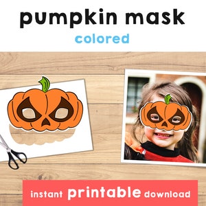 Pumpkin Mask Kids Costume Halloween Pumpkin Mask Diy Pumpkin Party ...