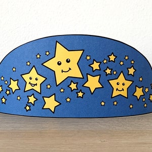 Stars Paper Crowns Astronomy Summer Spring Printable Kids Craft ...