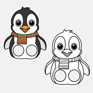 Penguin Paper Craft Printable Finger Puppet Template Kids Craft ...
