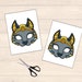 Bastet Egypt God Mask Ancient Egypt Party Mask Template Costume Diy ...