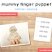 Mummy Paper Craft Printable Ancient Egypt Finger Puppet Kids Craft ...
