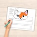 Fox Paper Crown Activity Coloring Printable Kids Craft Woodland Forest ...
