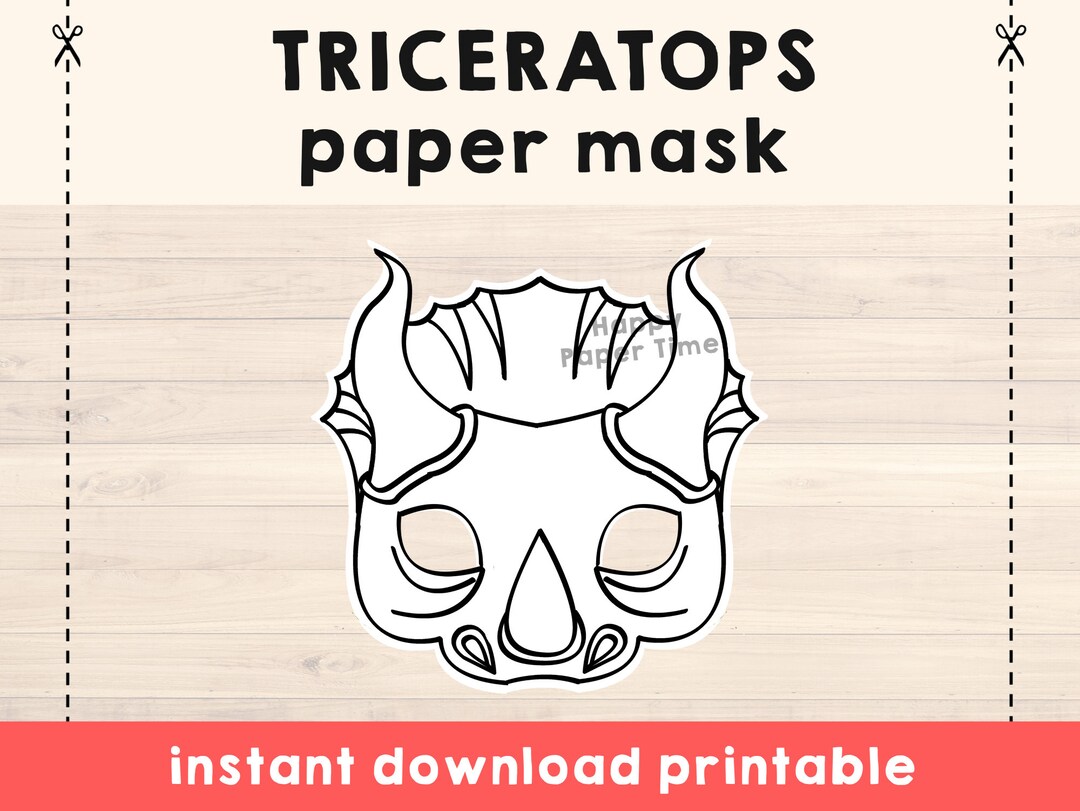 Dinosaur Mask Triceratops Mask Dinosaur Costume Party Favor Dino Mask ...