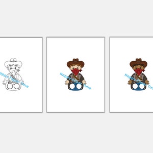 Outlaw Gunslinger Paper Craft Printable Wild West Finger Puppet Kids ...