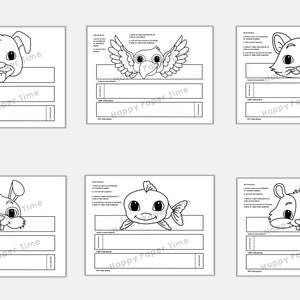 Pets Animals Paper Crowns Dog Cat Hamster Parrot Goldfish Bunny ...