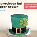Leprechaun Hat Paper Crown Headband St Patrick's Day Party Activity ...