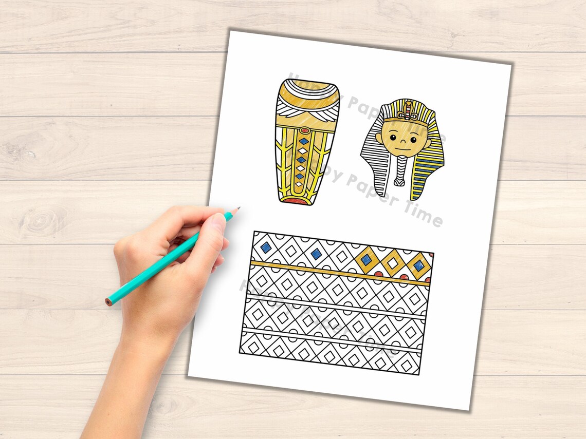 Sarcophagus Toilet Paper Roll Craft Ancient Egypt Party - Etsy