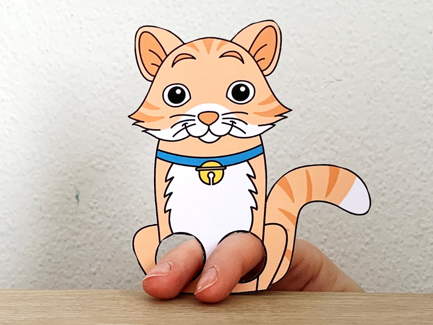 Origami Finger Puppet Cat