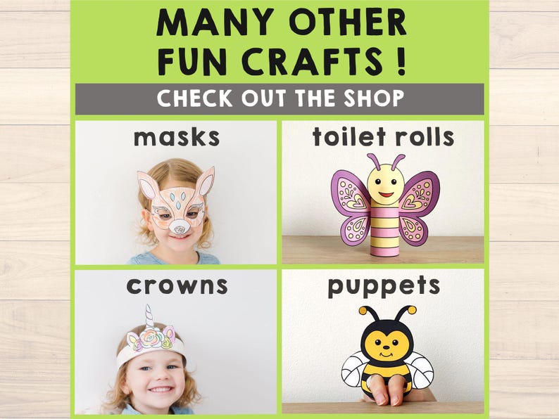 Caterpillar Paper Crown Headband Party Coloring Printable Kids Craft ...