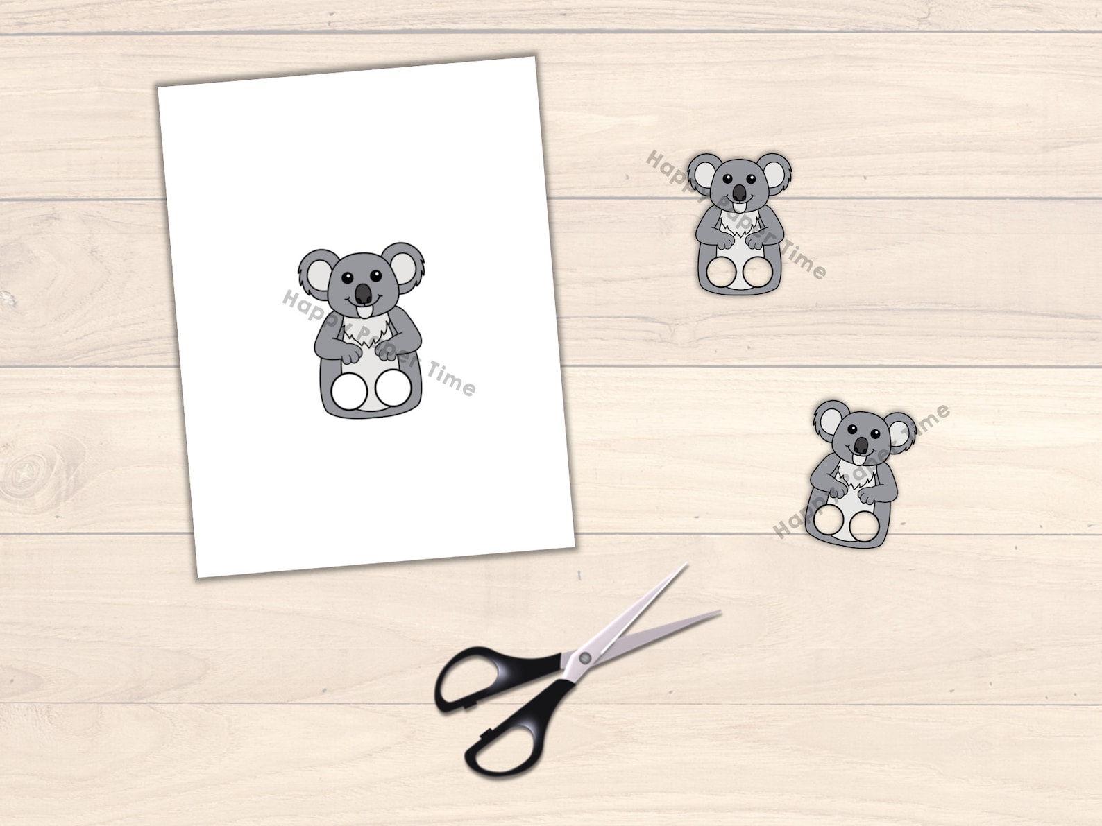 Koala Paper Craft Printable Australian Animal Finger Puppet - Etsy