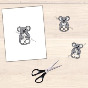Koala Paper Craft Printable Australian Animal Finger Puppet Kids Craft ...