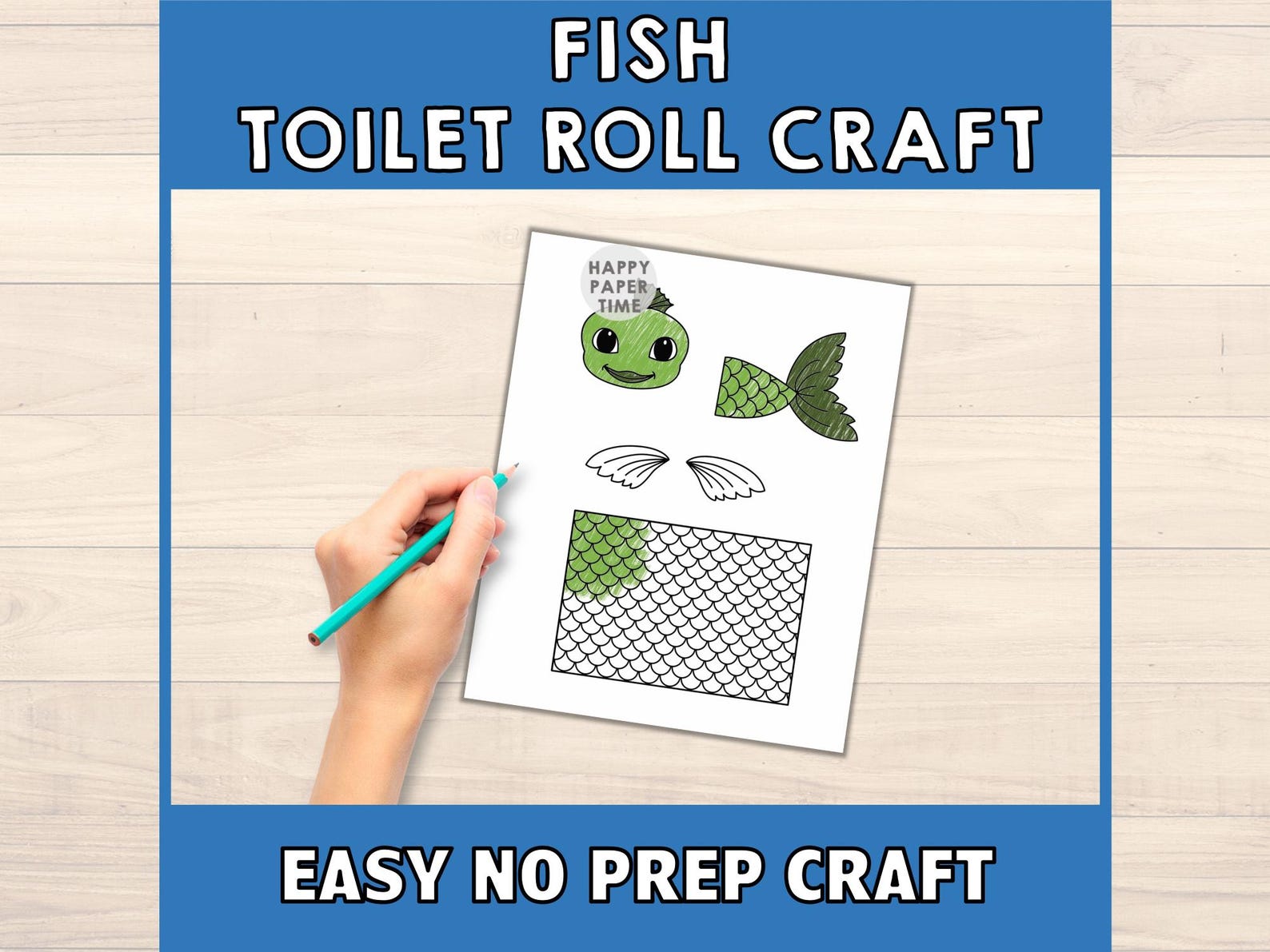 Fish Toilet Paper Roll Craft Ocean Animal Beach Sea Party Coloring ...