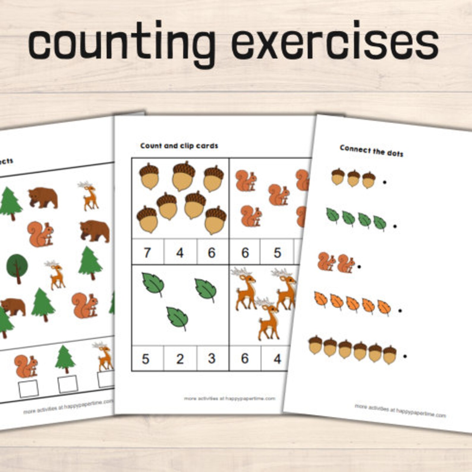 Woodland Activity Worksheets Printable Kids Coloring Pages - Etsy