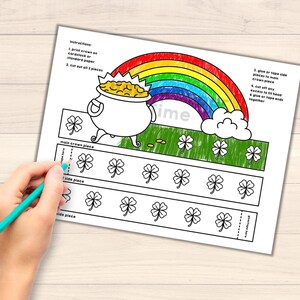 St Patrick's Day Paper Crown Headband Pot of Gold Rainbow Party ...