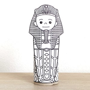 Sarcophagus Toilet Paper Roll Craft Ancient Egypt Party Coloring ...