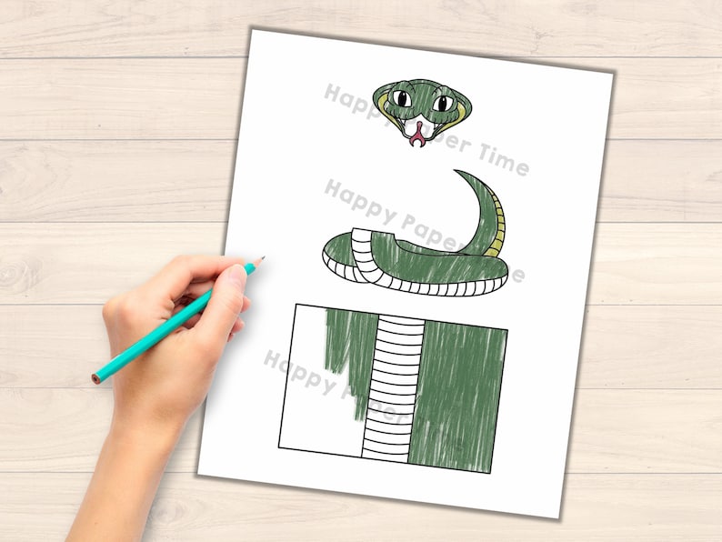 Cobra Snake Toilet Paper Roll Craft Asian Reptile Jungle Party - Etsy