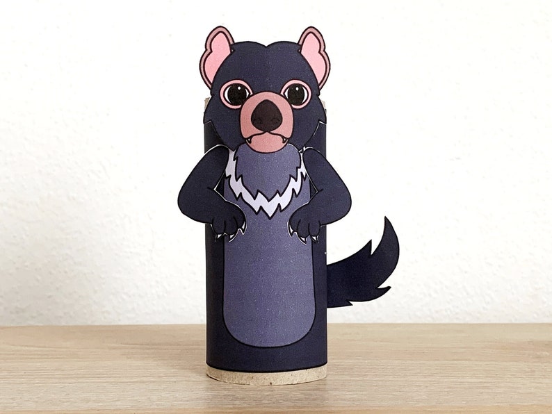 Tasmanian Devil Toilet Paper Roll Craft Australian Animal - Etsy
