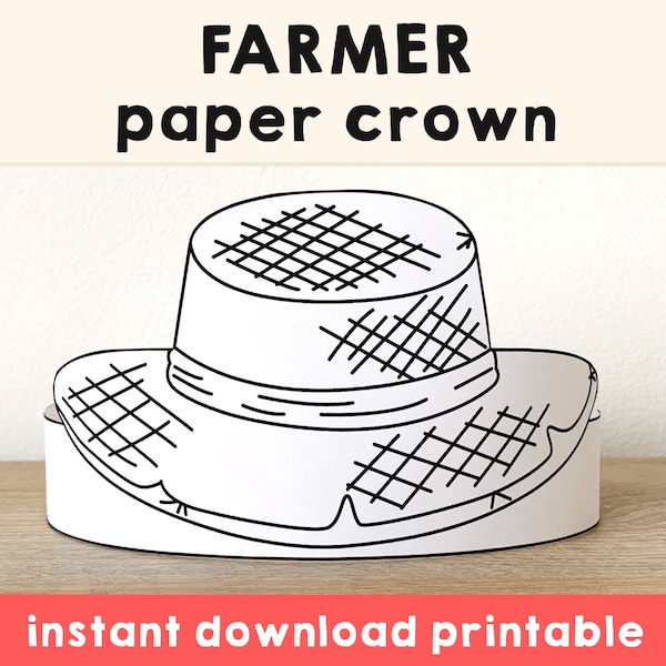 Straw Farmers Hat - Etsy