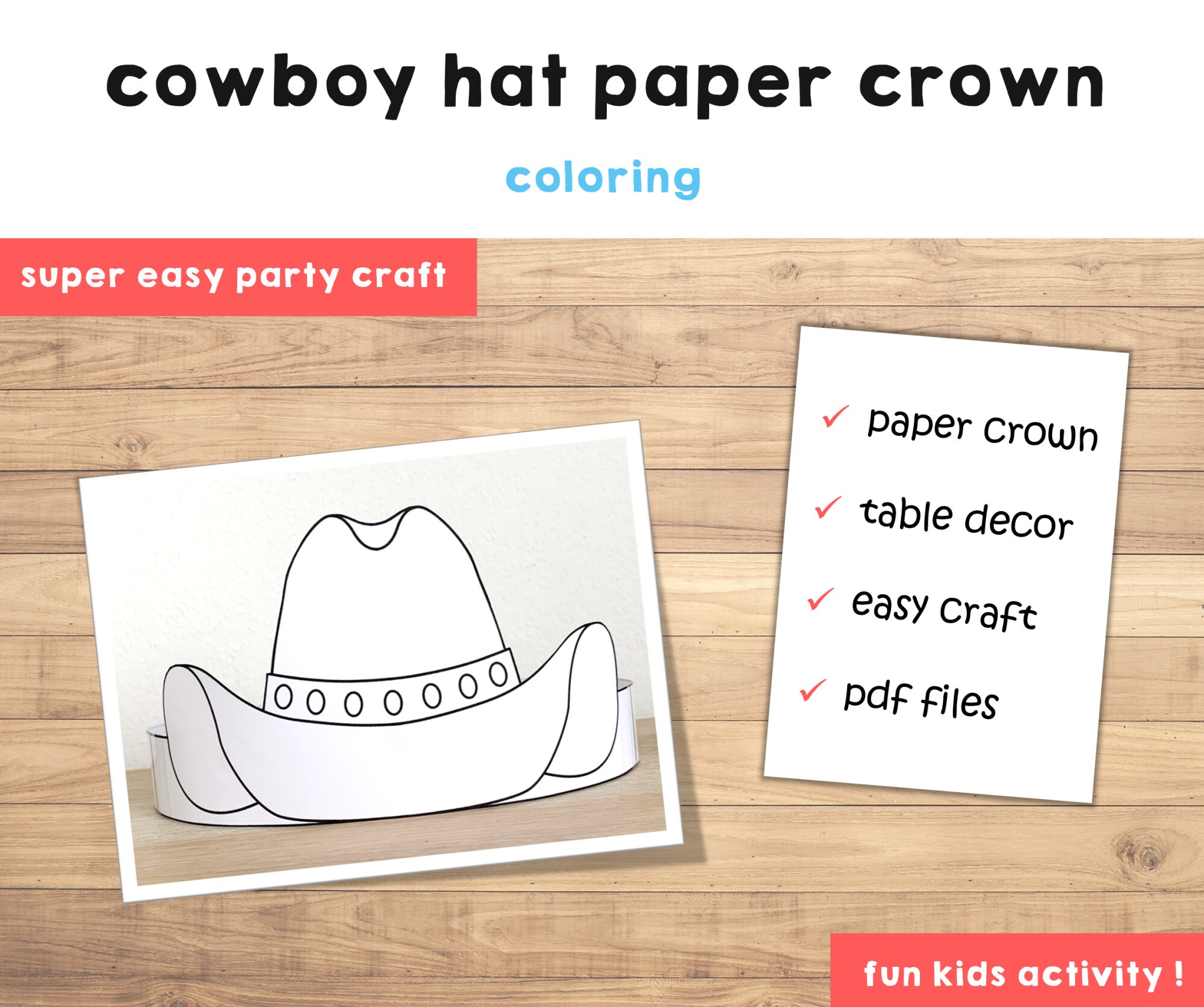 Paper Cowboy Party Hats at Robyn Huff blog