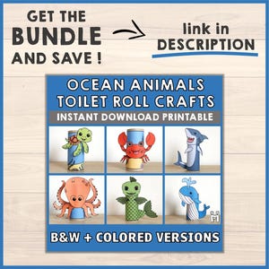 Fish Toilet Paper Roll Craft Ocean Animal Beach Sea Party Coloring ...