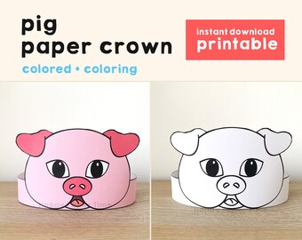 Frog Paper Crown COLOR YOUR OWN Printable - Etsy Canada