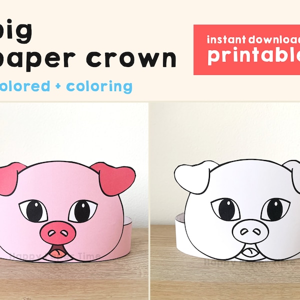 Pig With Crown - Etsy