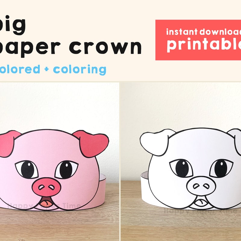 Pig With Crown - Etsy