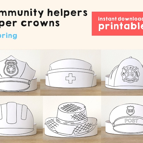 Community Helpers Coloring Pages Printable Instant - Etsy Canada