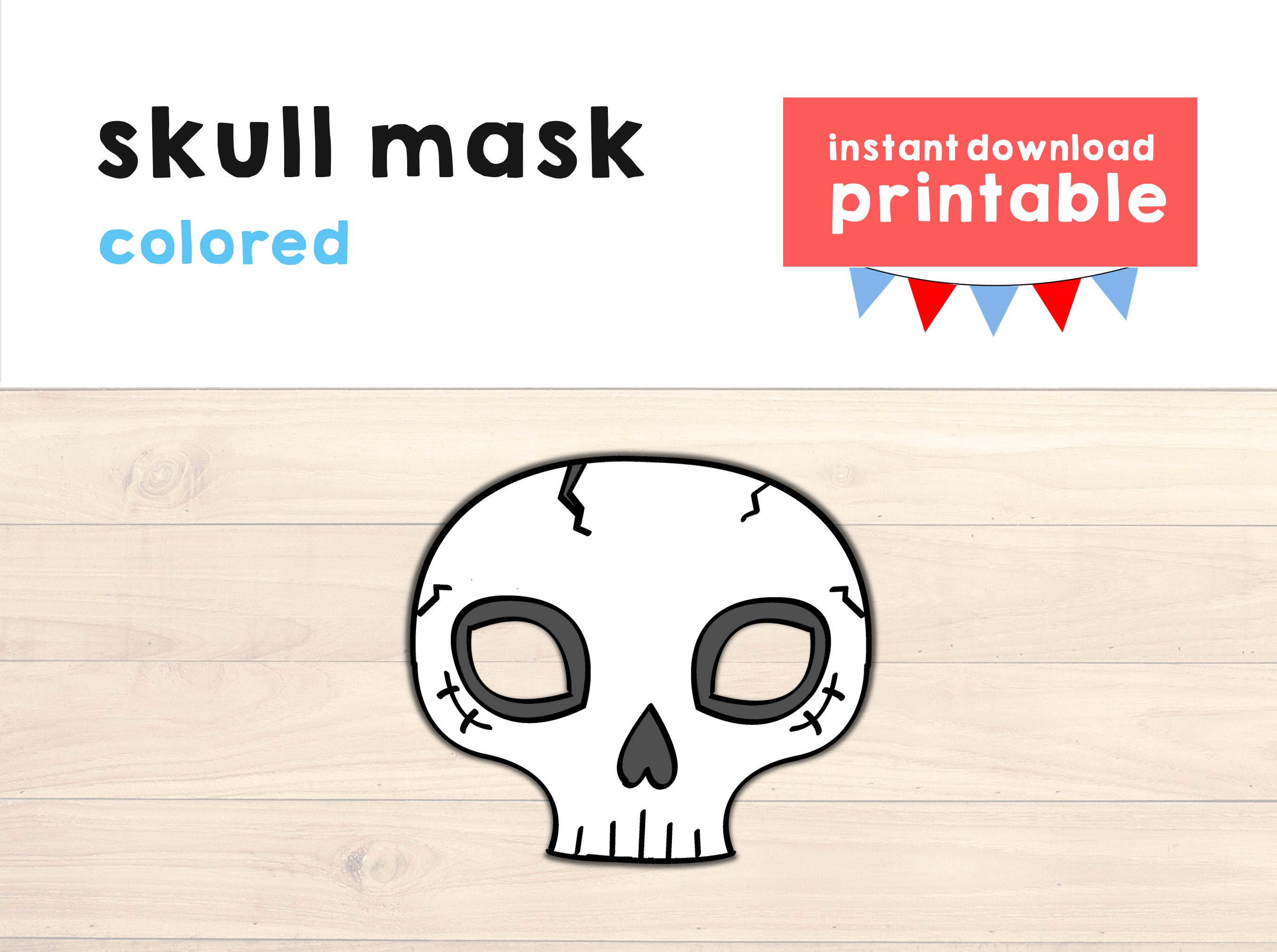 Cute Skull Template For Kids