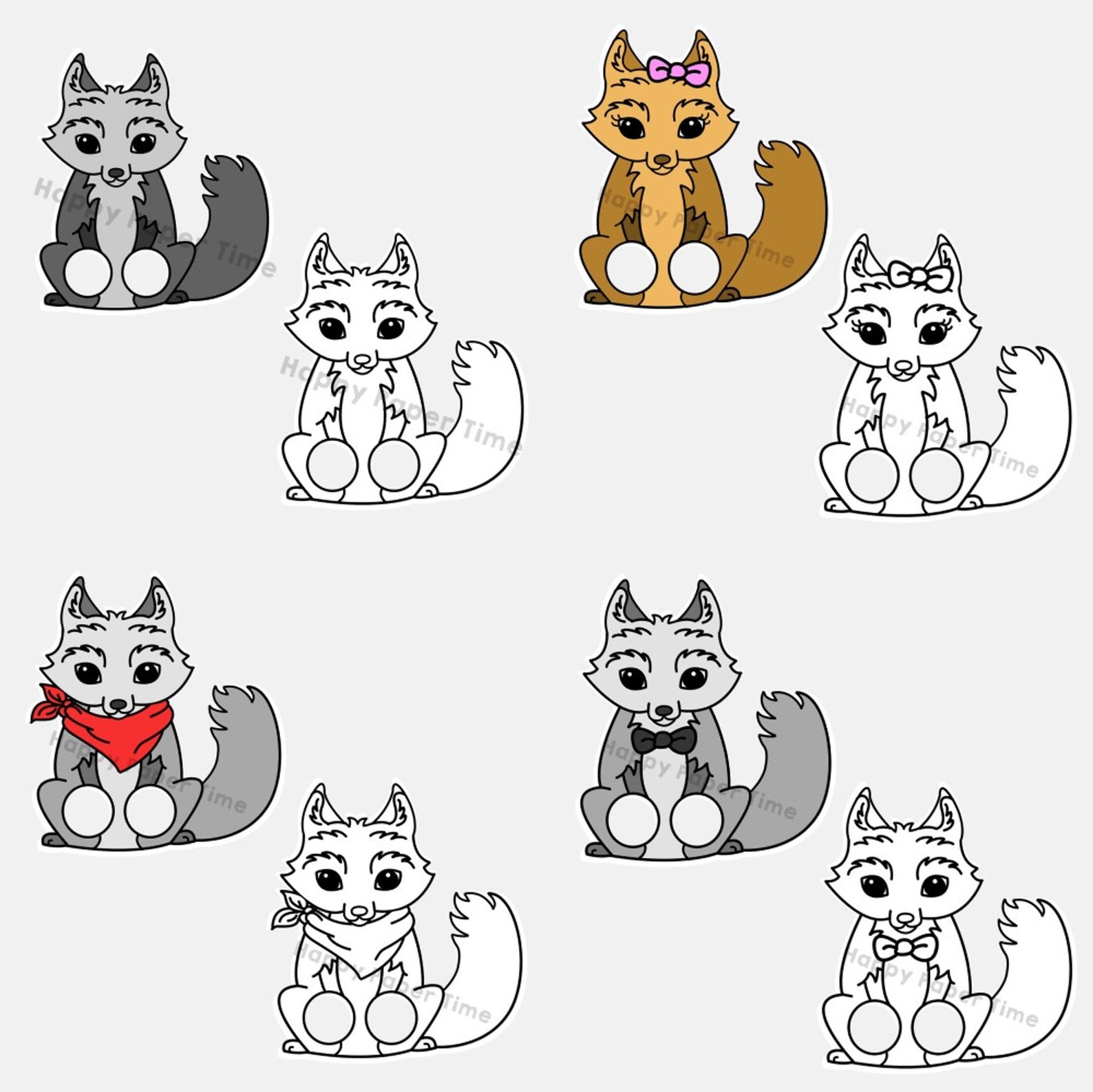 Wolf Puppet Paper Craft Printable Finger Puppet Kids Craft - Etsy Canada