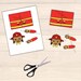 Firefighter Toilet Paper Roll Craft Fireman Party Coloring Printable ...