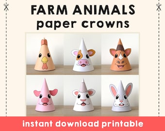 Printable Masks Kids/boys/girls/adults, Birthday Party Hat/headband ...