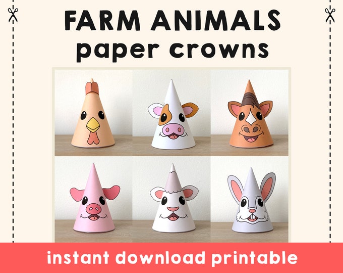 Printable Masks Kids/boys/girls/adults, Birthday Party Hat/headband ...