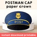 Postman Cap Hat Paper Crown Party Printable Kids Craft Community ...