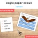 Eagle Paper Crown Party Activity Printable Kids Costume Craft America ...