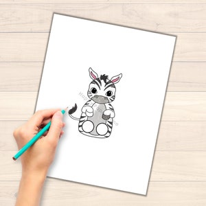 Zebra Paper Craft Printable African Animal Finger Puppet Kids Craft ...