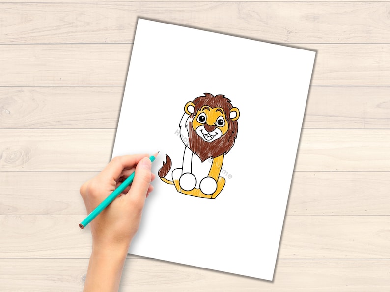 Lion Paper Craft Printable African Animal Finger Puppet Kids - Etsy