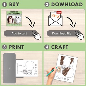 Hedgehog Toilet Paper Roll Craft Forest Woodland Party Coloring ...