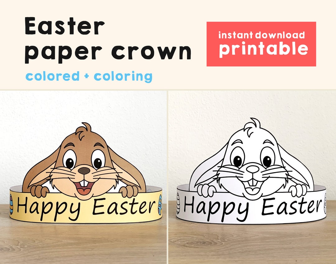 Bunny Paper Crowns - Mom. Wife. Busy Life.