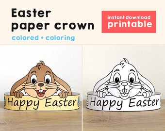 Cat Paper Crown Printable Crown Template Animal Headband - Etsy